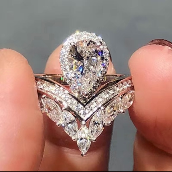 Jewelry | Luxury Princess Crown Promise Ring | Poshmark